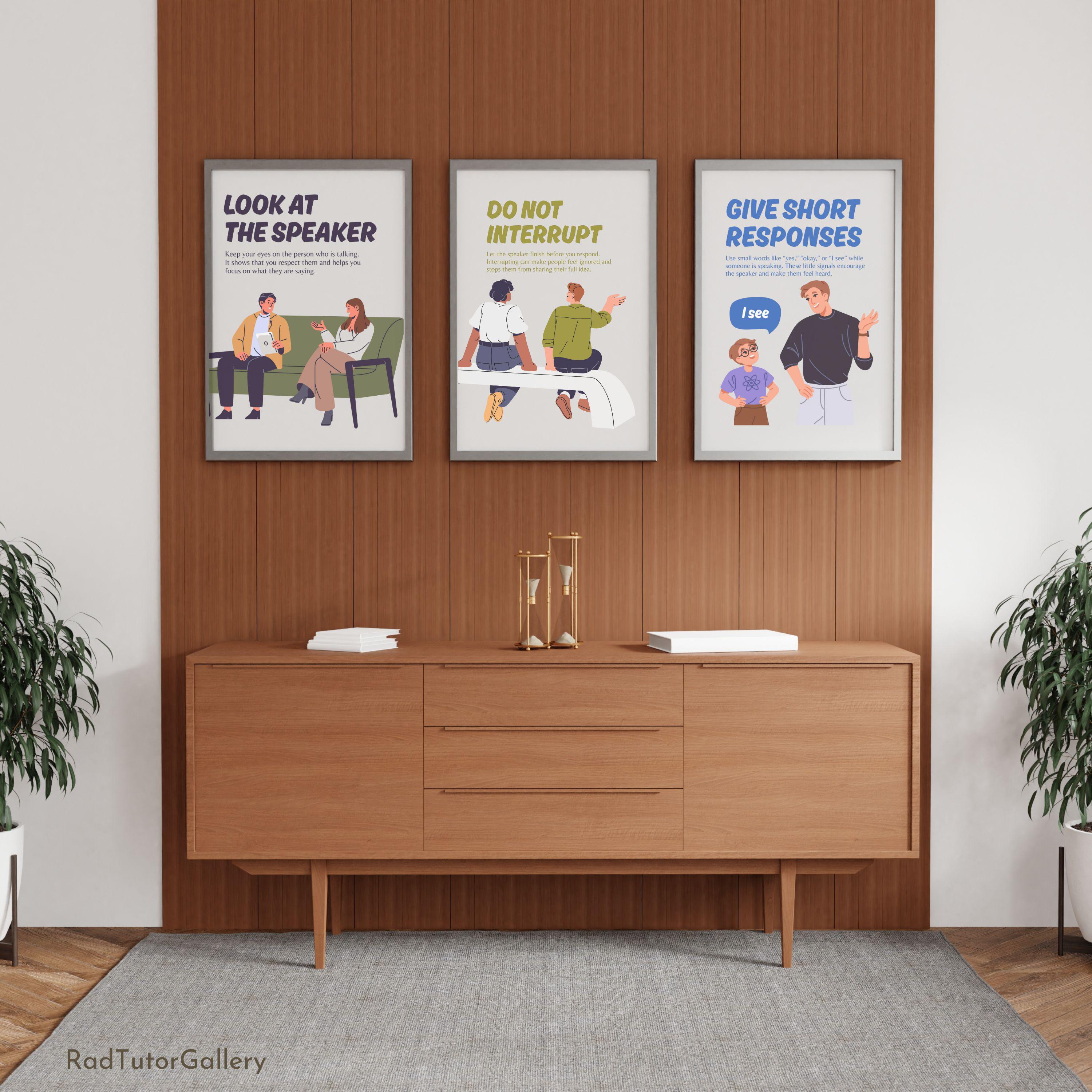 Active Listening Tips Posters, Conversations Posters, Speaking ...