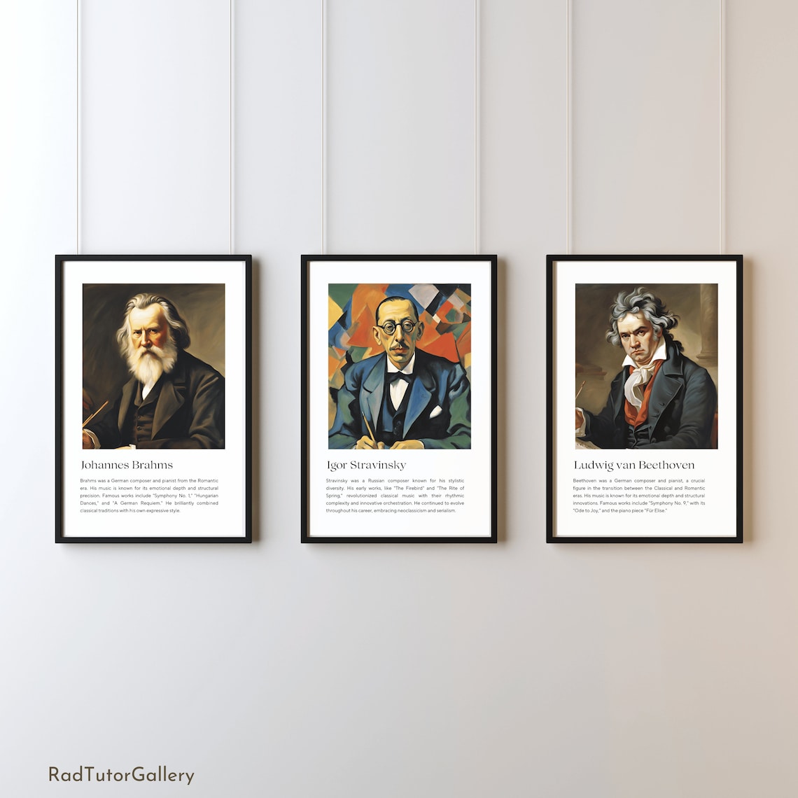 Famous Composers Set of 12, Music Classroom Posters, Music Bulletin ...
