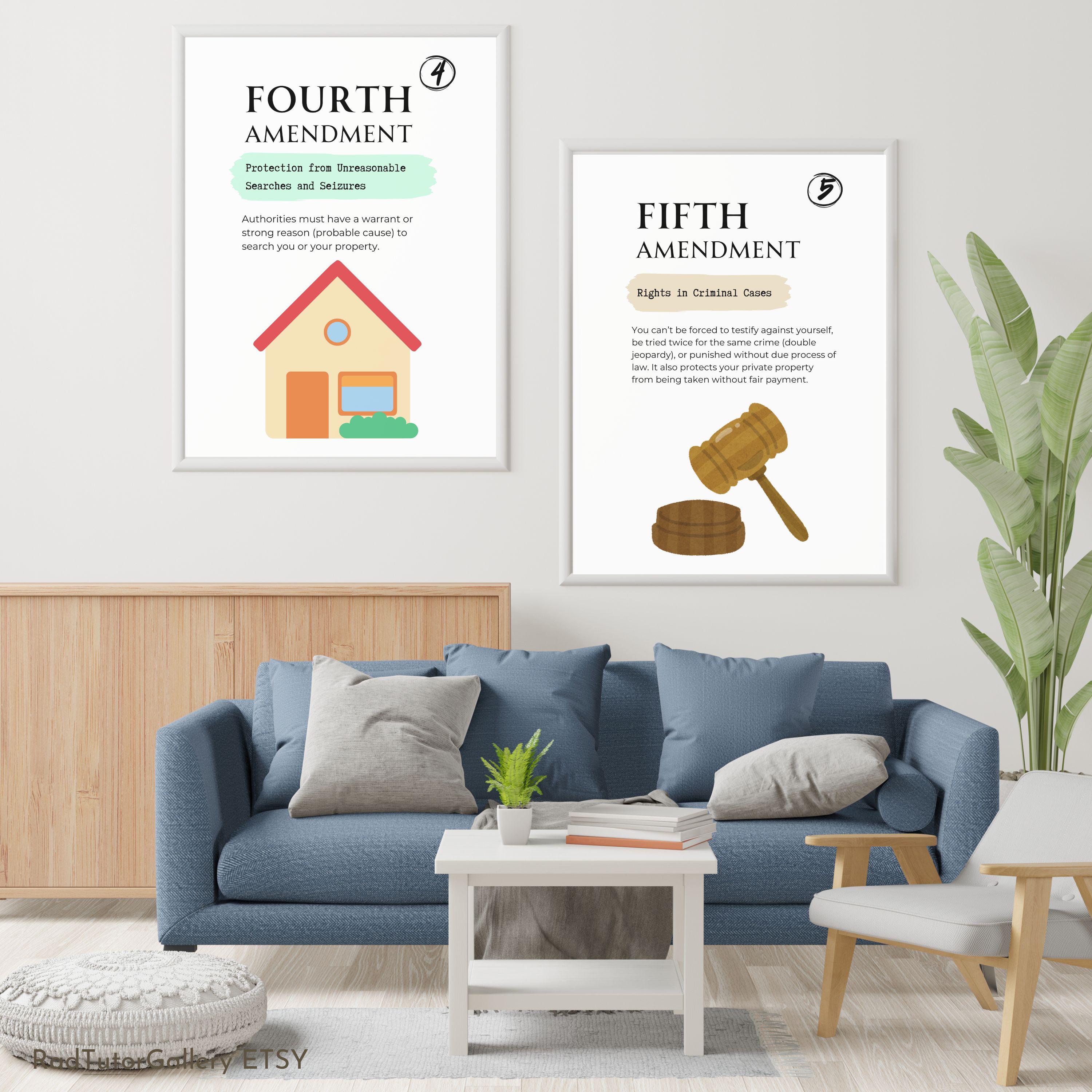 Bill of Rights Simplified Posters, Social Studies, History Teacher ...