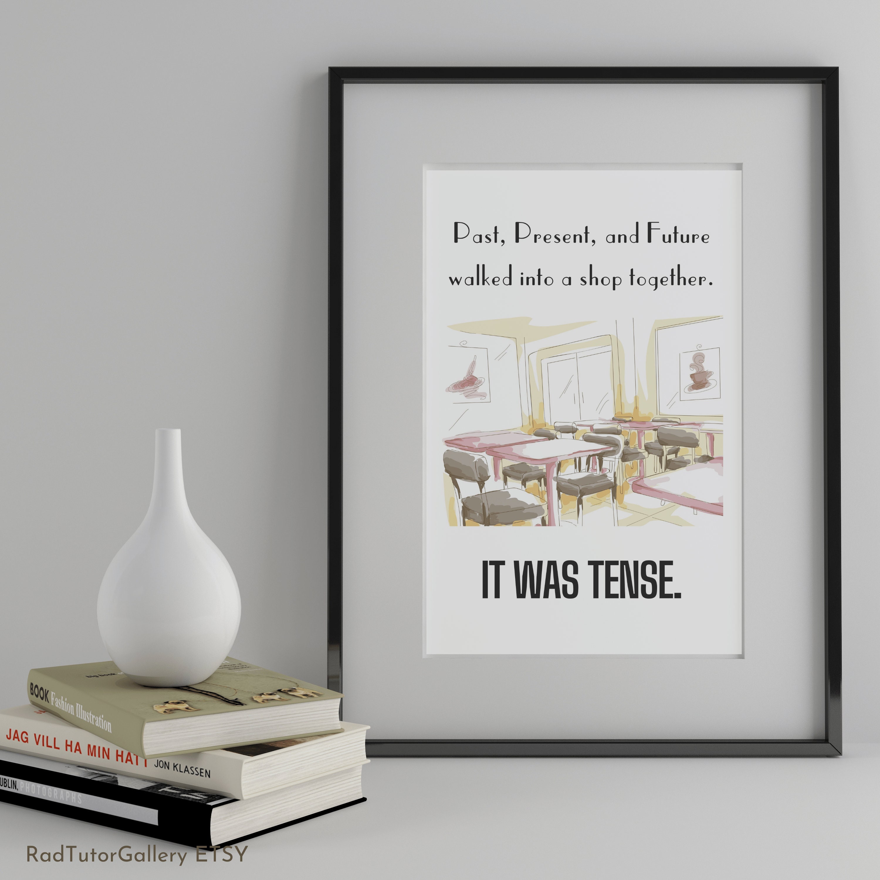 Funny Grammar English Poster, English Classroom Decor, Grammar Pun ...