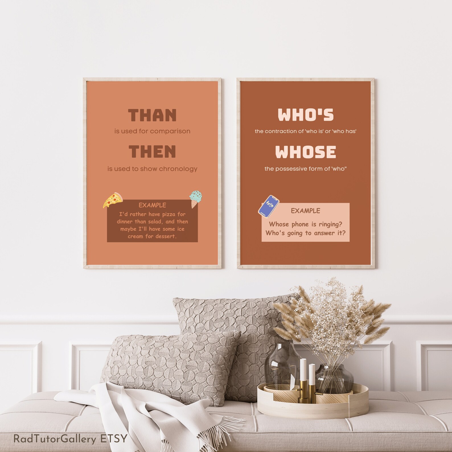 Commonly Confused Words Poster Set of 10, English Classroom Decor ...