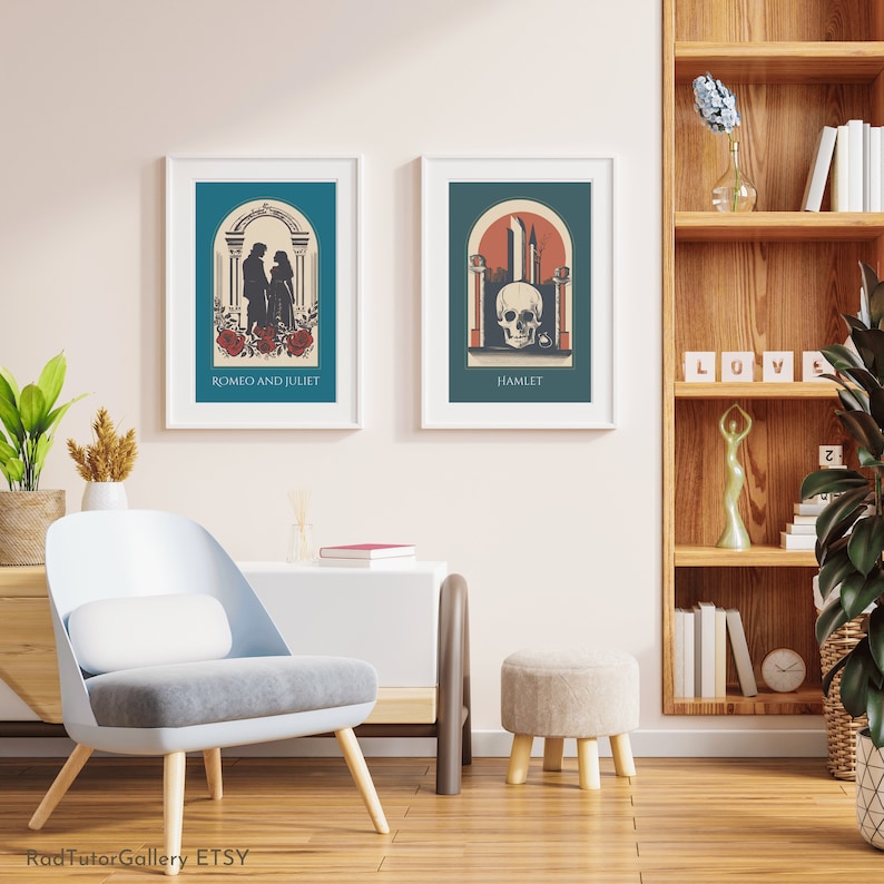 Shakespeare Famous Plays Prints, Shakespeare Gallery Wall, English ...