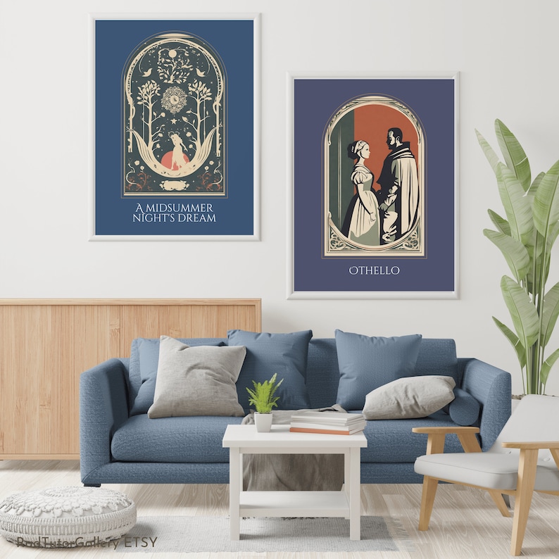 Shakespeare Famous Plays Prints, Shakespeare Gallery Wall, English ...
