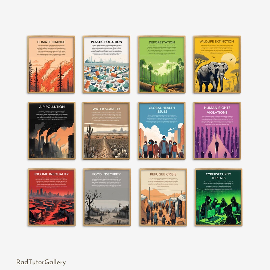 Global Problems Posters, Sociology Classroom, Social Class Posters ...