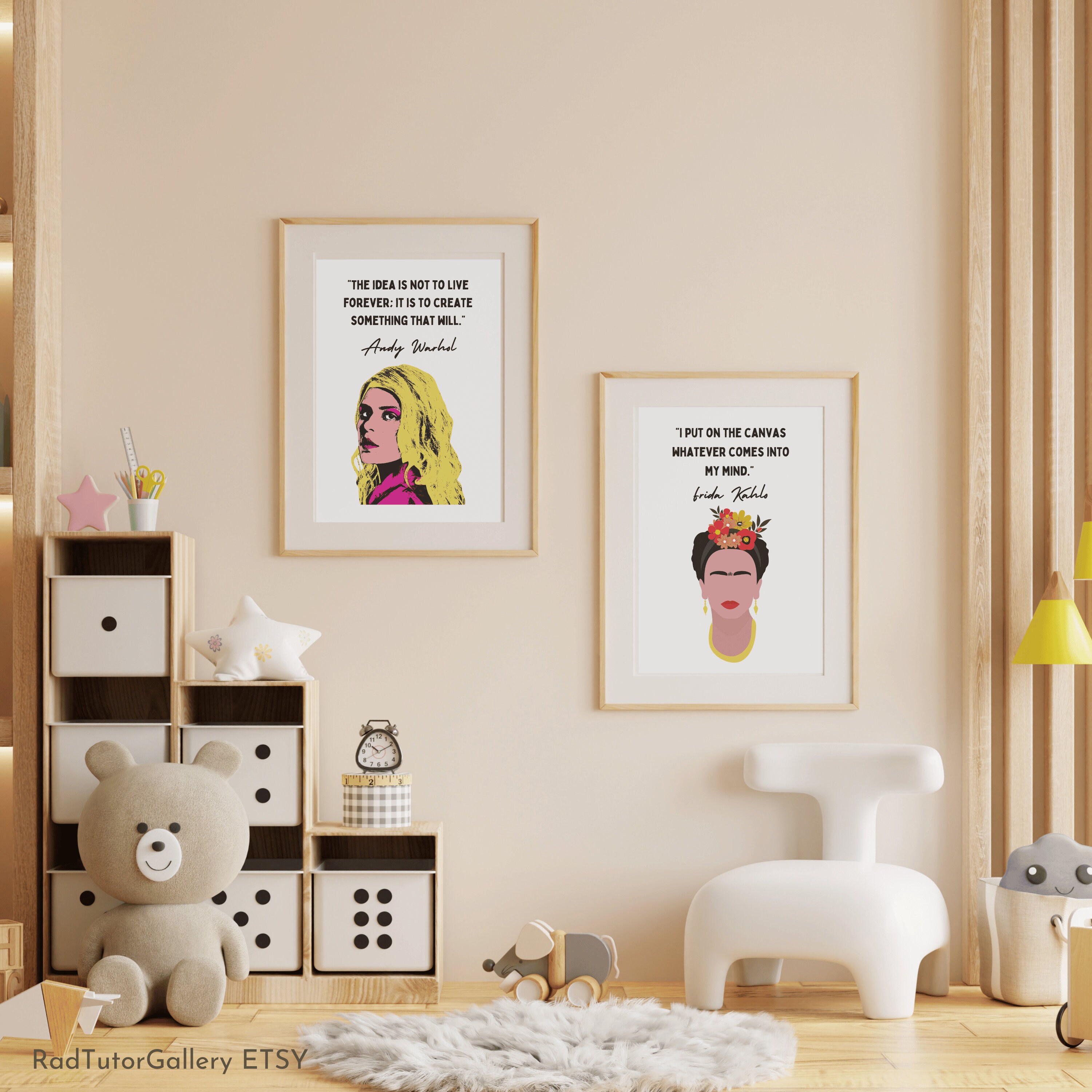 Famous Artists Quotes Set of 12, Classroom Decor Bundle, Art Teacher ...