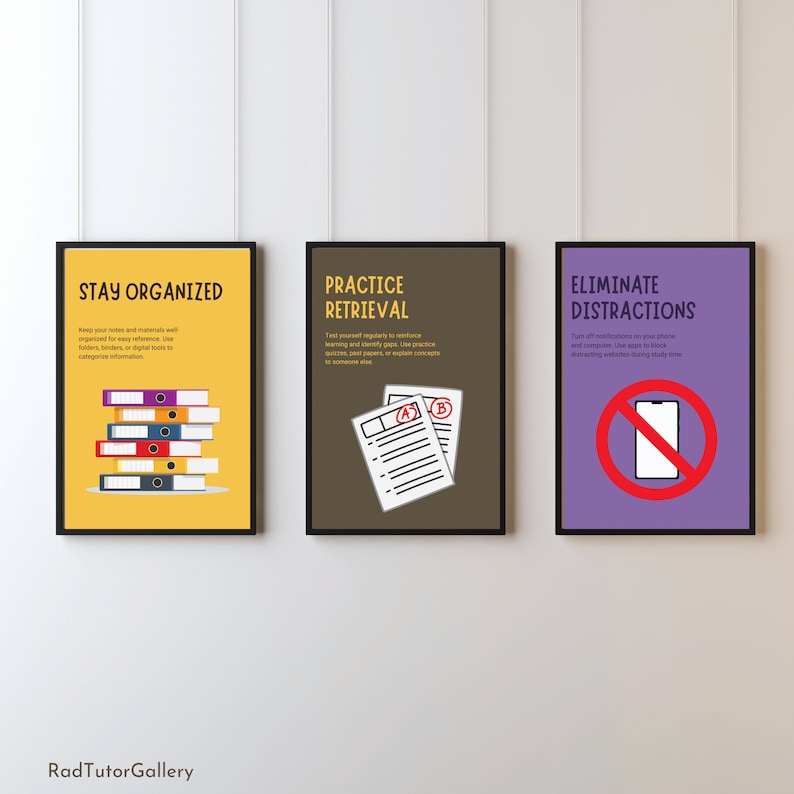 Effective Study Habits Classroom Posters, Classroom Management Print ...