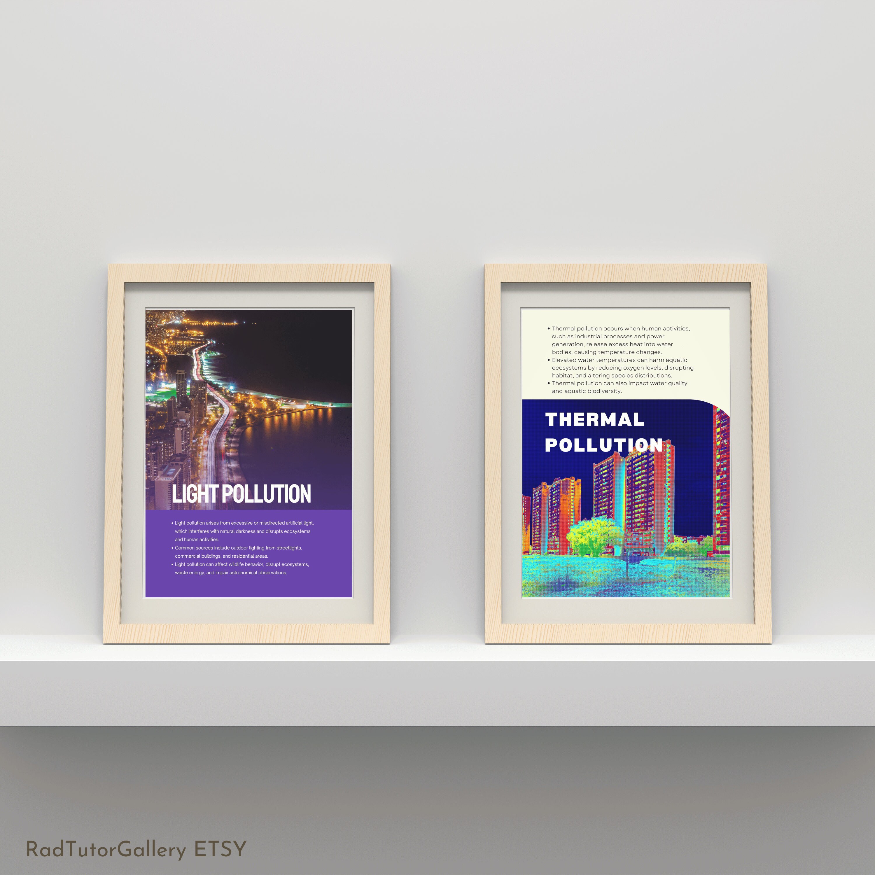 Types of Pollution Prints, Environmental Science Poster, Science ...