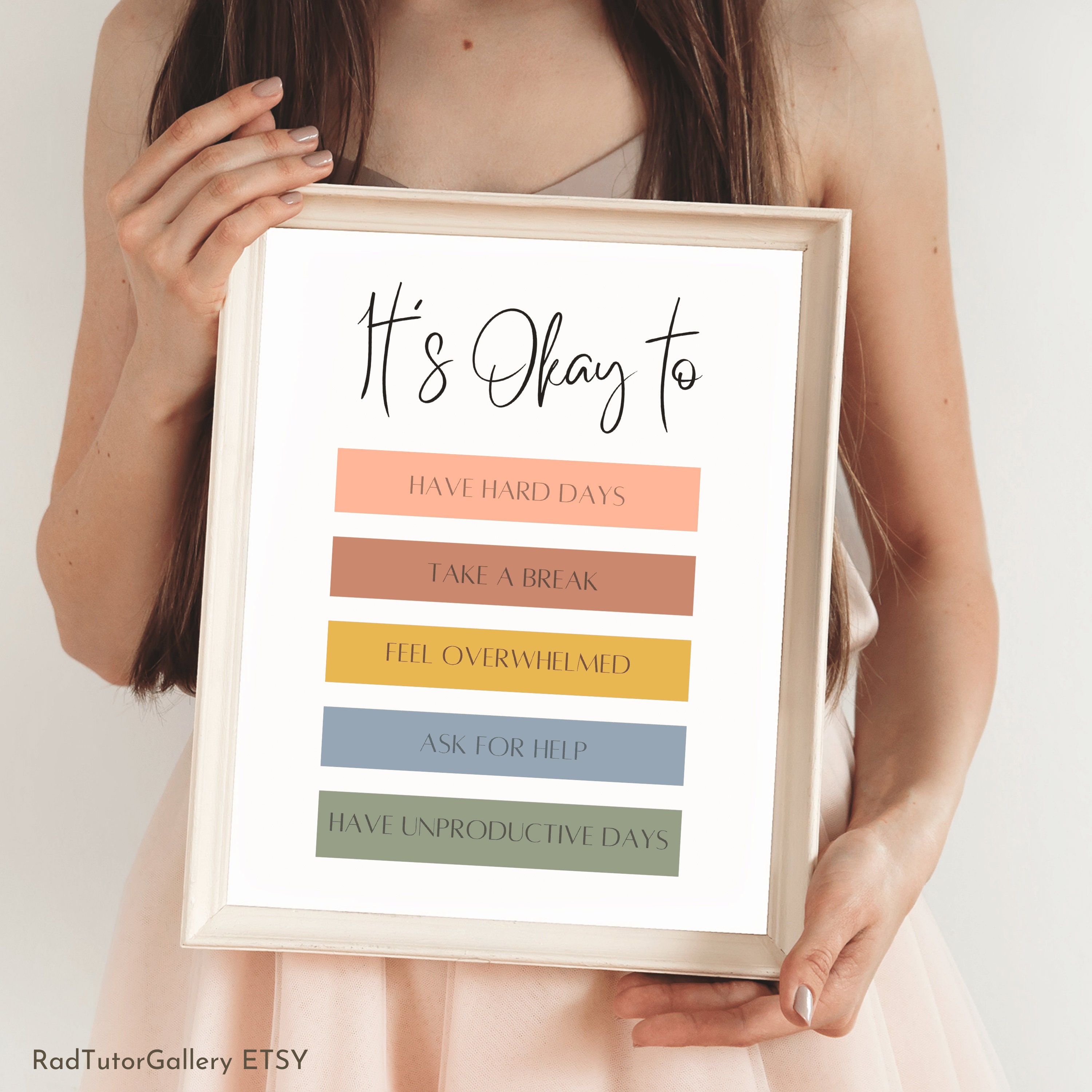 It's Okay Wall Art, Boho Classroom Decor, Classroom Poster, Classroom ...