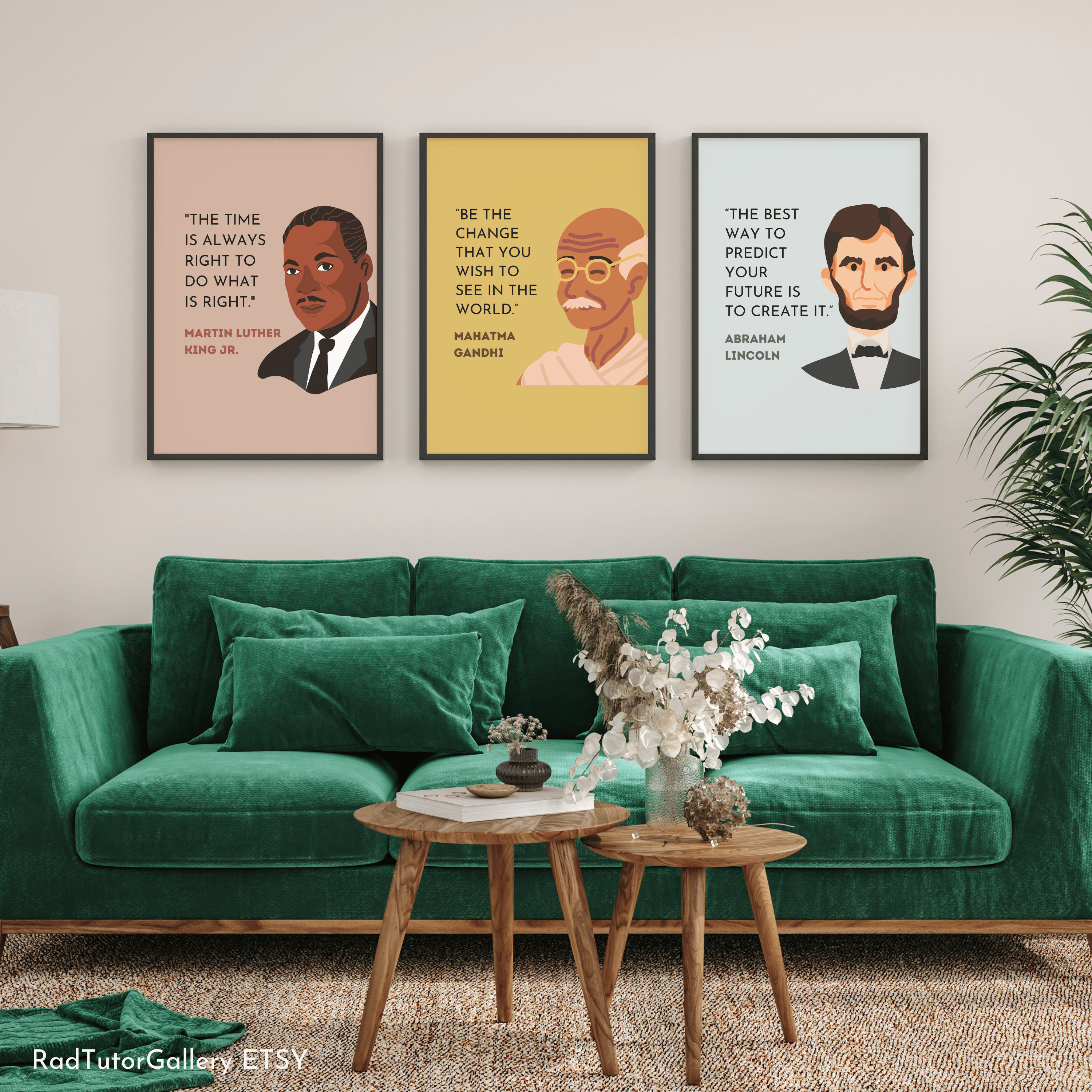 Historical Figures Wall Art, Famous Inspirational Quotes History ...