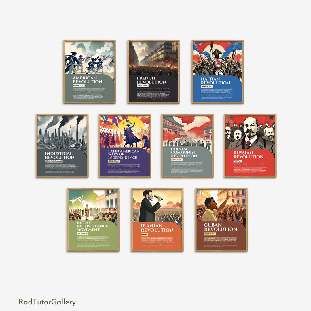Famous Revolutions Posters, Historical Wars and Battles, History ...