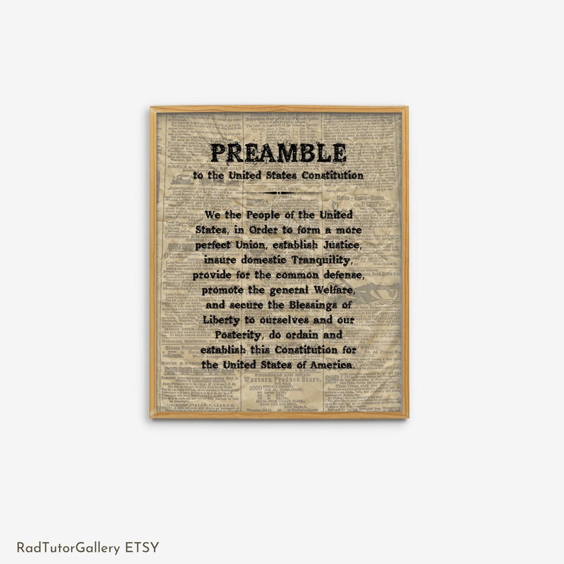 We the People Wall Art, American History Classroom Decor, Patriotic ...