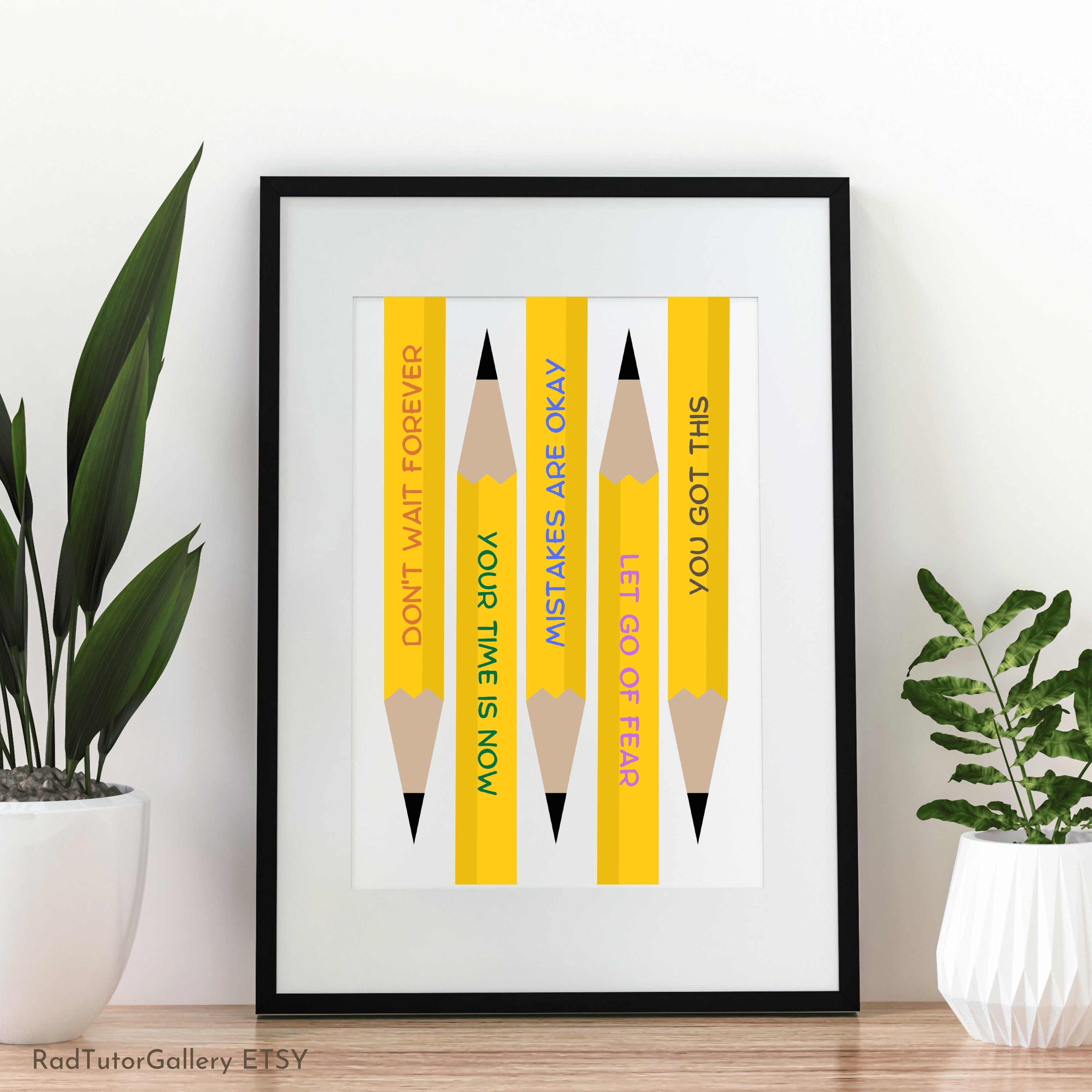 Start Now Motivational Poster, Fun Growth Mindset Digital Download ...