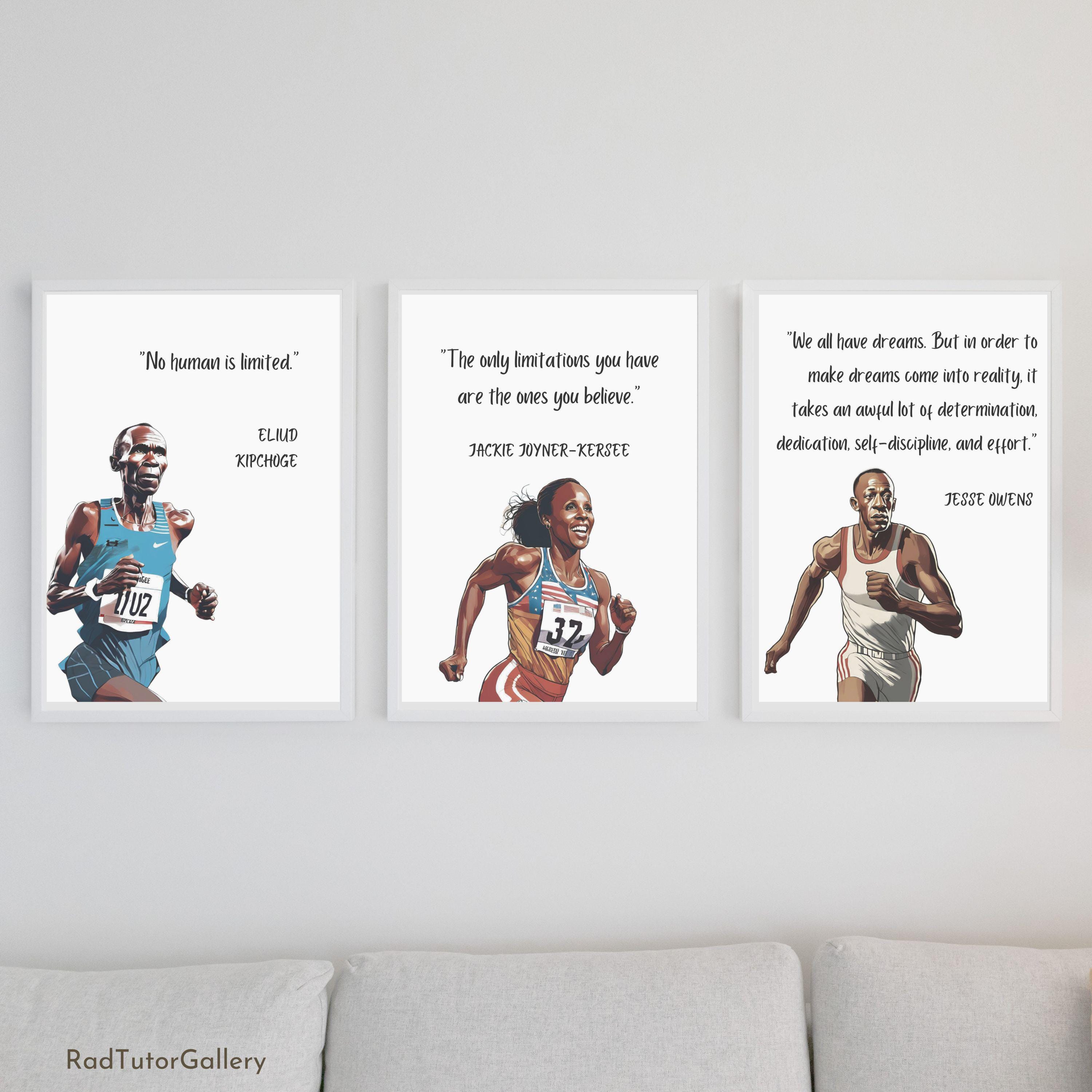 Famous Athletes Posters Set of 15, Inspirational Poster, Classroom ...