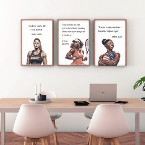Famous Athletes Posters Set of 12, Inspirational Posters, Classroom ...