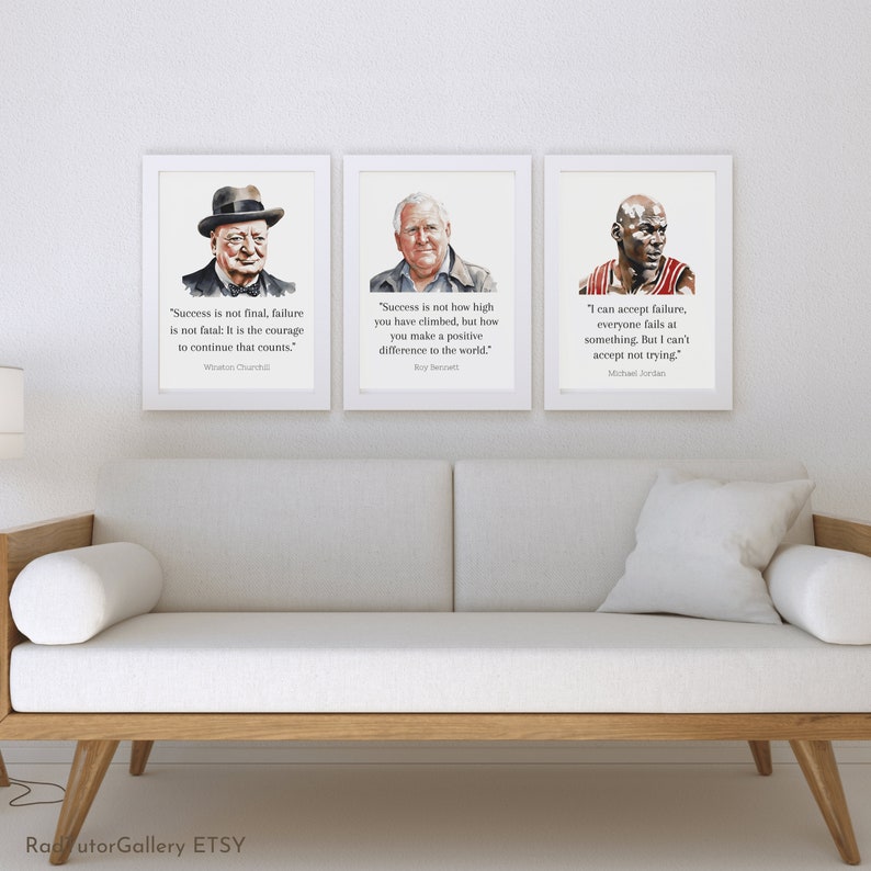 Famous Figures Growth Mindset Quotes, Classroom Poster Set of 10 ...