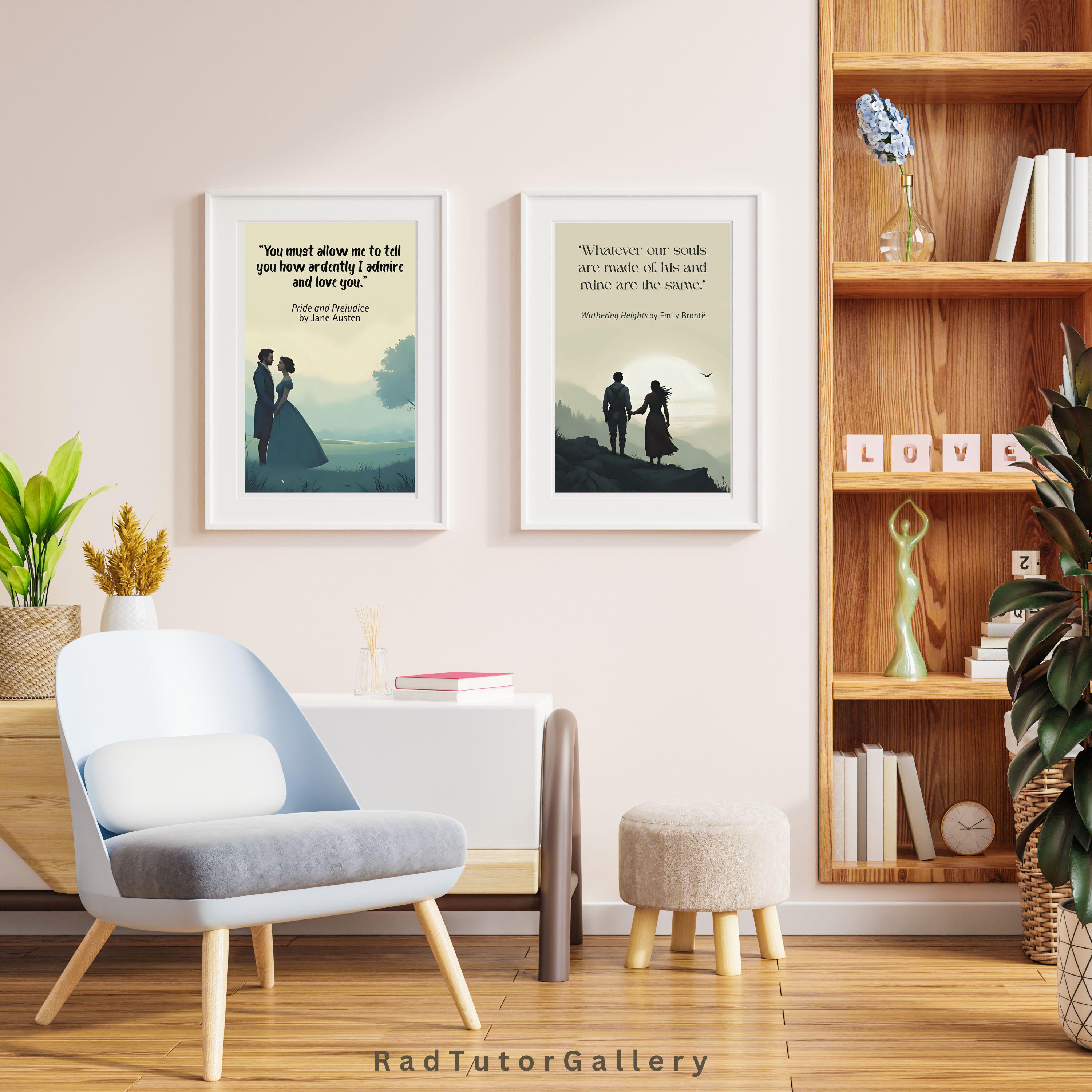 Popular Classic Books Characters Quotes, Literature Posters, Classic ...