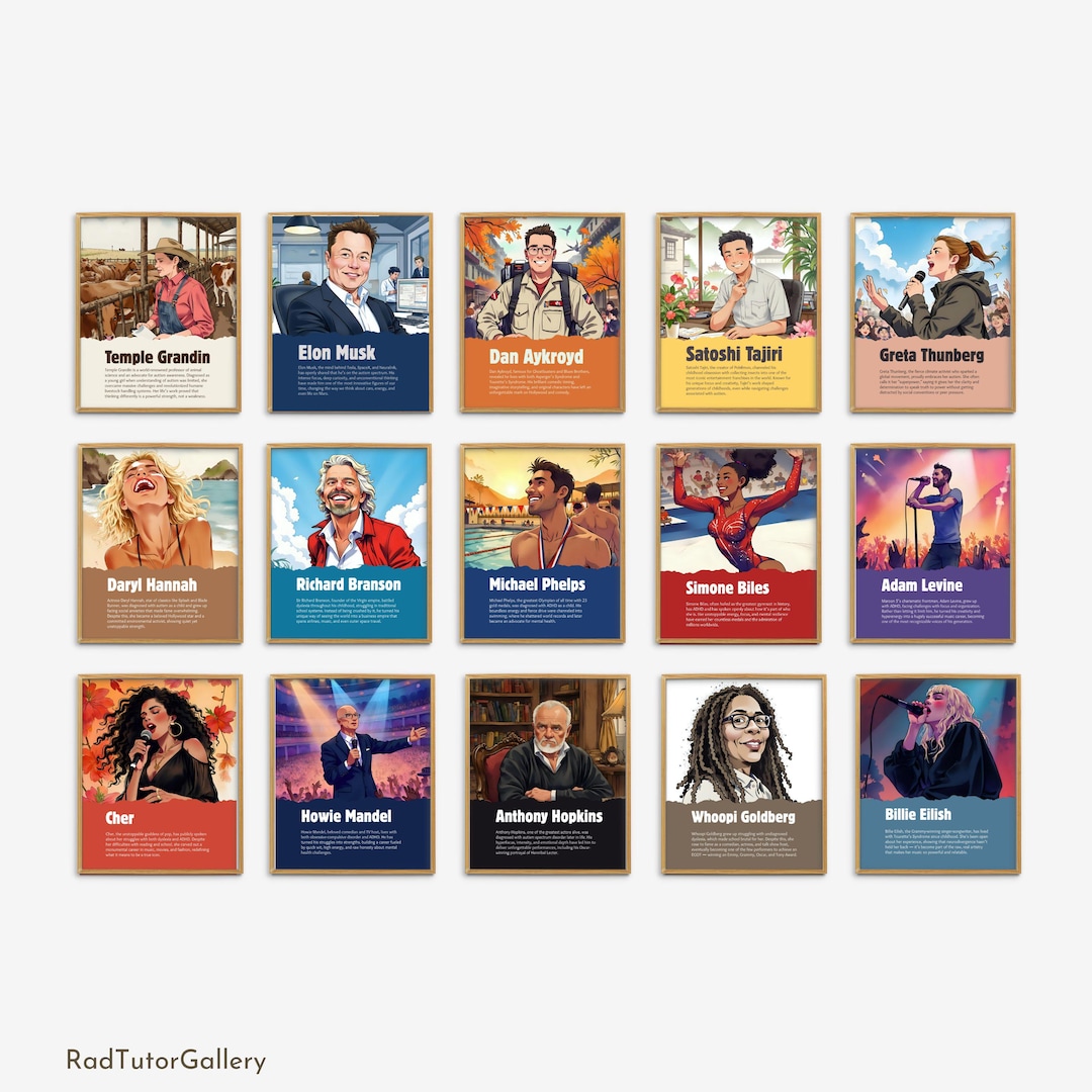 Neurodiversity Awareness Month Posters, Celebrate Neurodiverse Posters ...