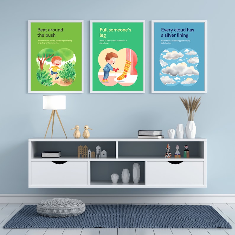 English Idioms Posters, Figurative Language Funny English Classroom ...