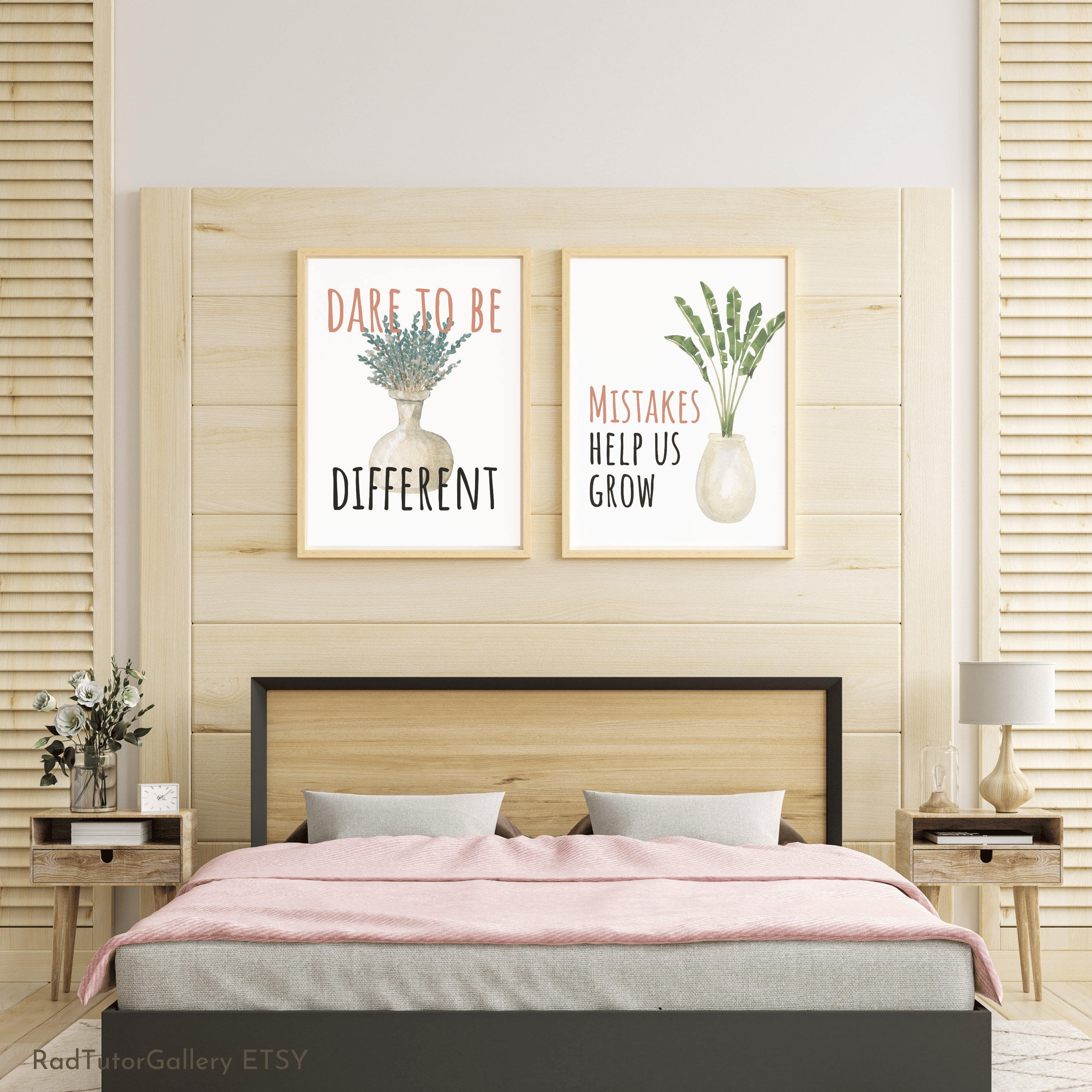 Modern Boho Plants Motivational Classroom Posters, Positive Affirmation ...