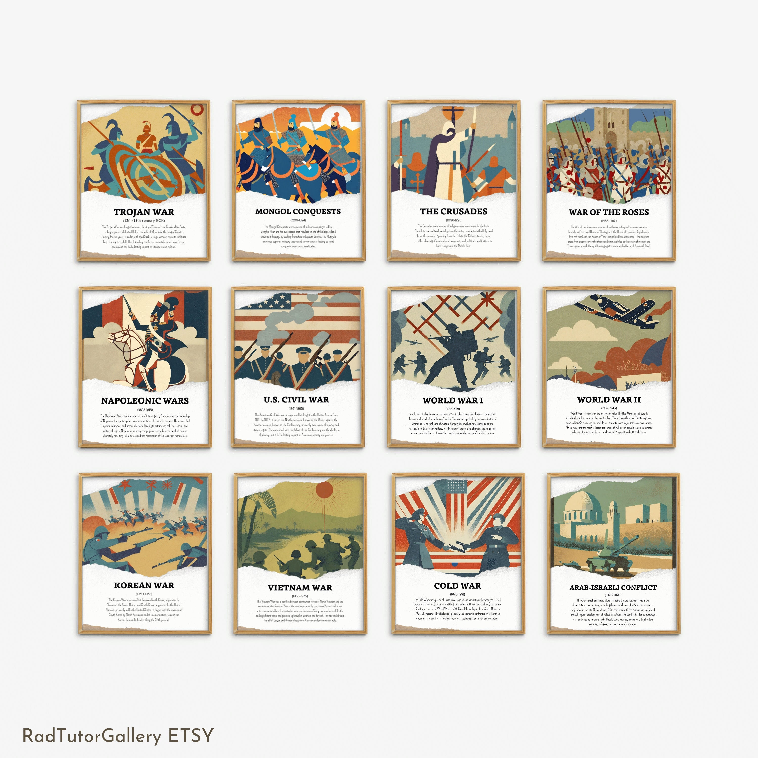 Historical Wars and Battles Posters, History Teacher Posters, History ...