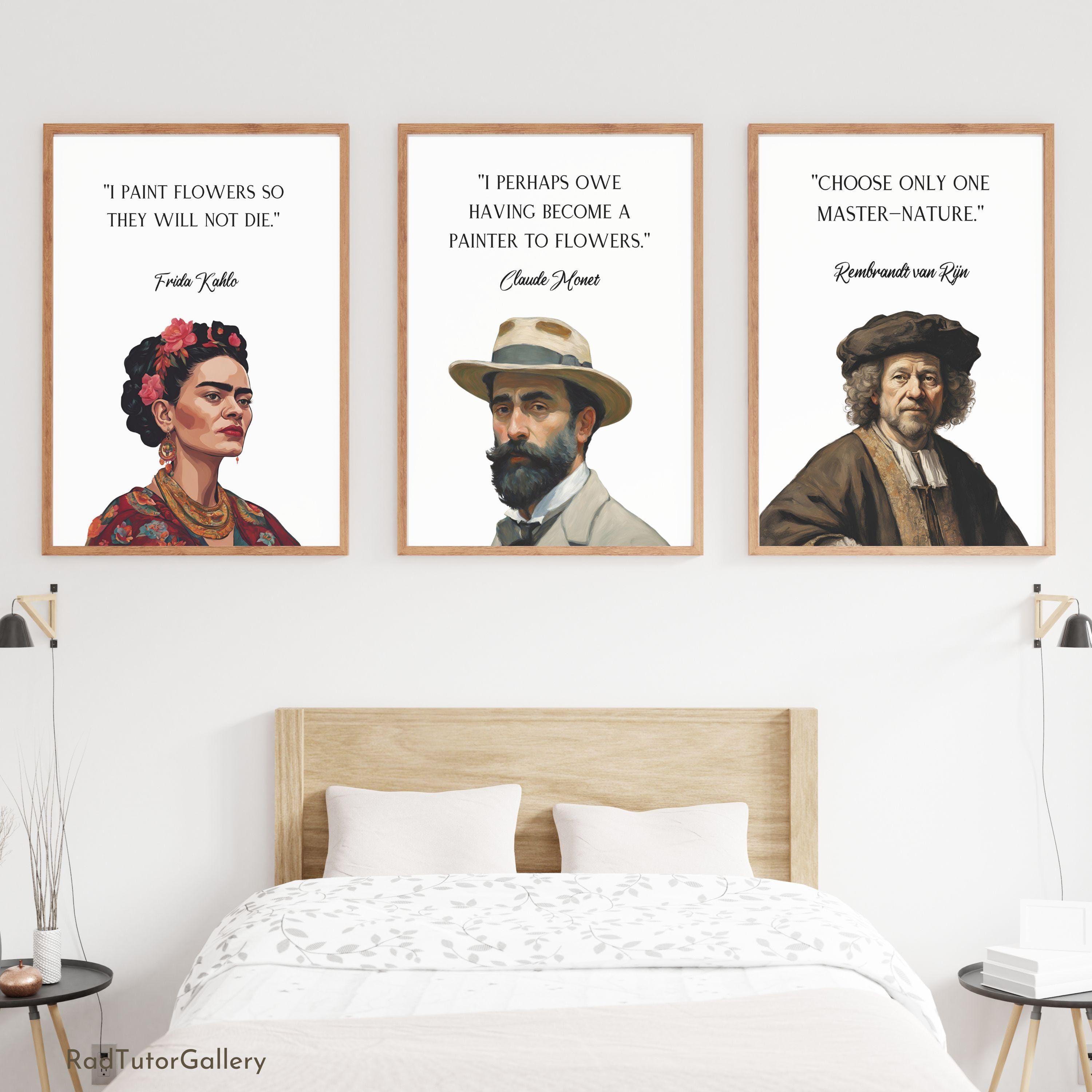 Famous Artists Quotes Set, Popular Artists Classroom Decor, Art Teacher ...