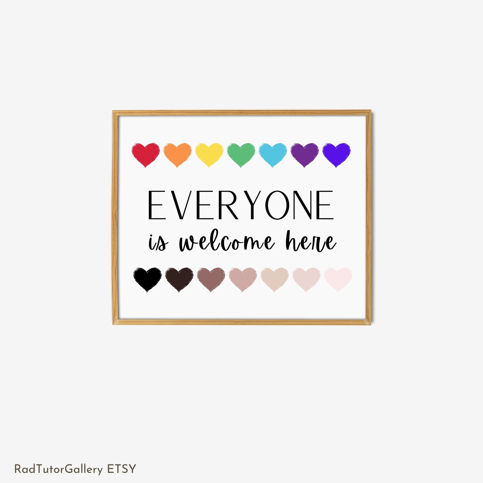 Everyone is Welcome Here Printable Classroom Decor, in This Classroom ...