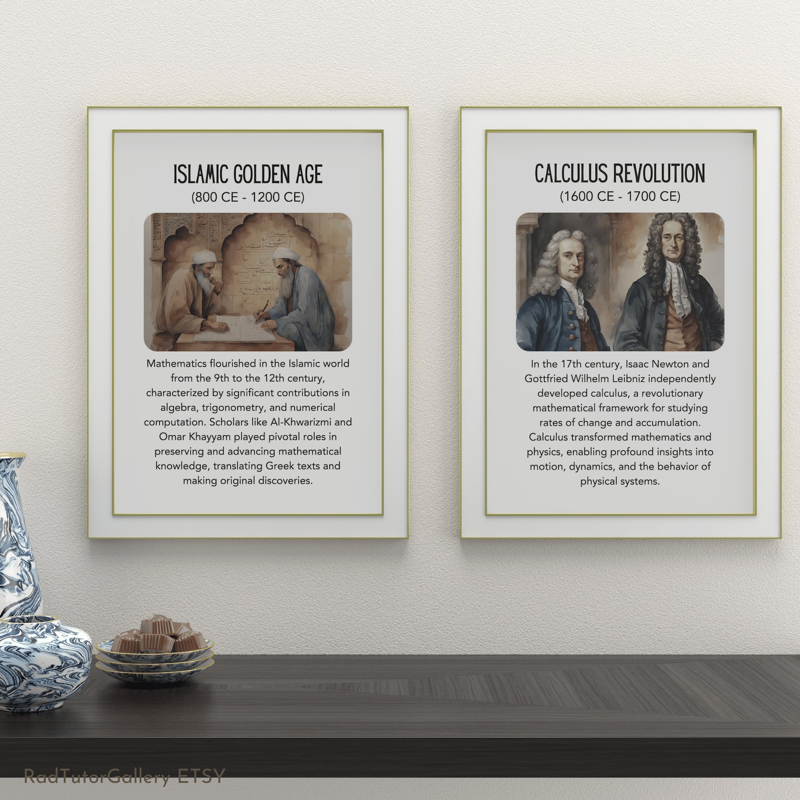 Math History Timeline Posters , Maths Learning, Mathematics Educational ...