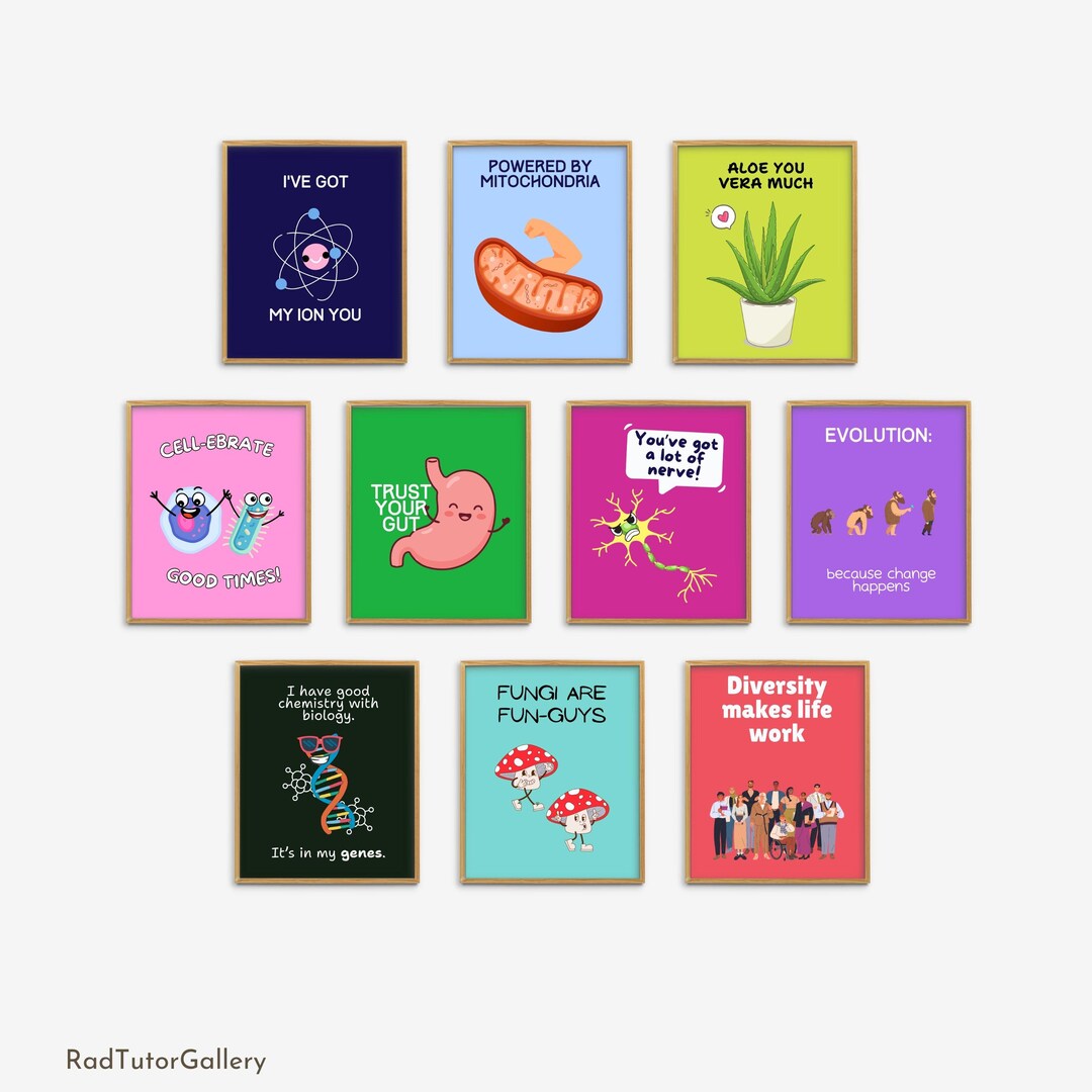 Biology Puns, Funny Science Posters, Chemistry Classroom Poster ...