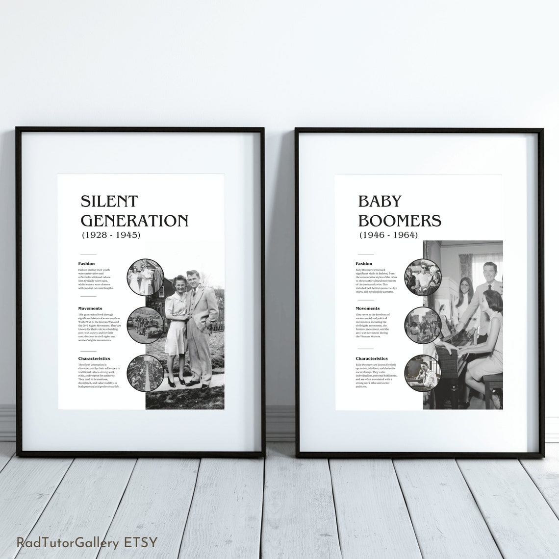 Generations Posters, History Classroom Decor, History Prints, History ...