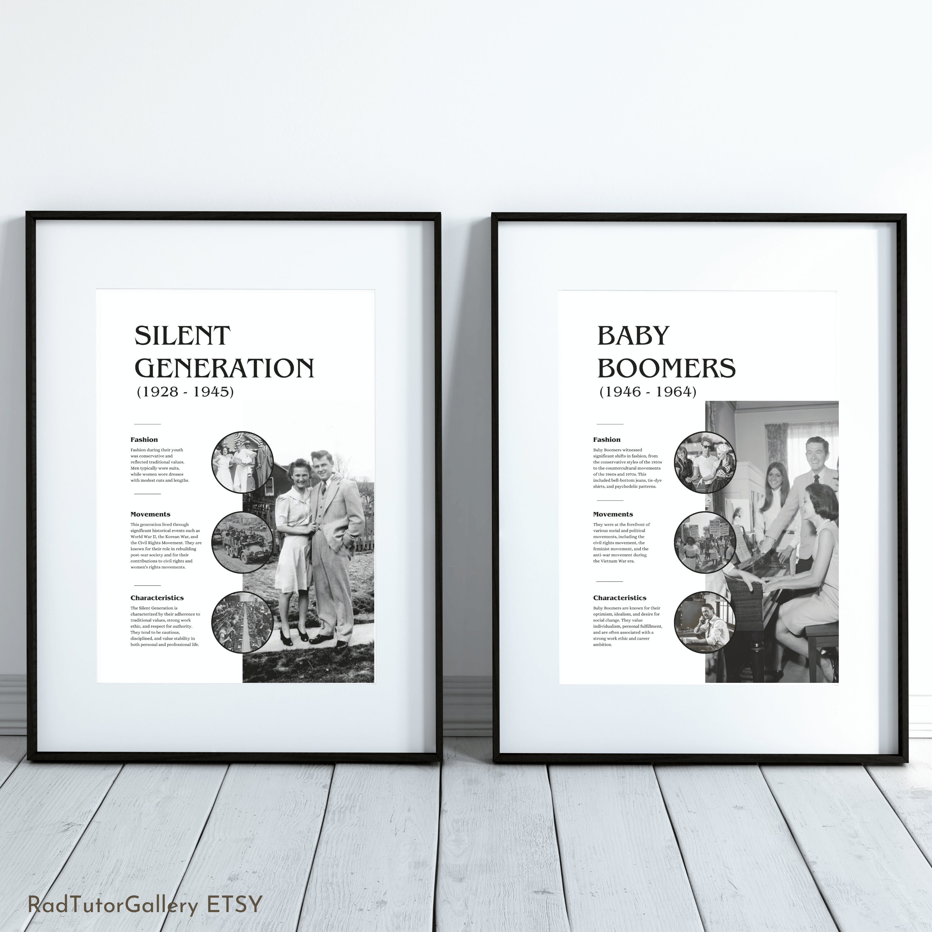 Generations Posters, History Classroom Decor, History Prints, History ...