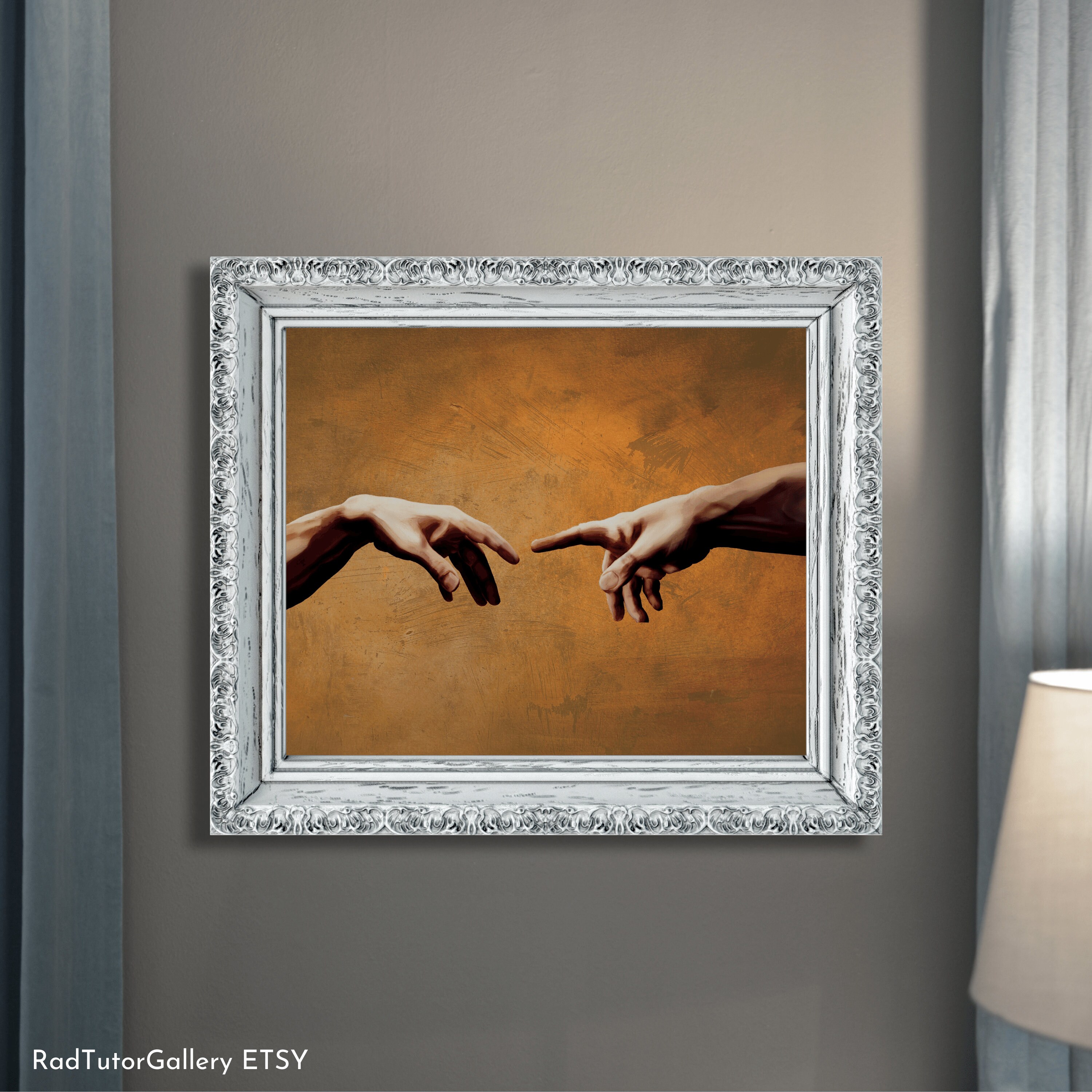 The Creation of Adam Wall Art, Light Academia Room Decor, Aesthetic ...