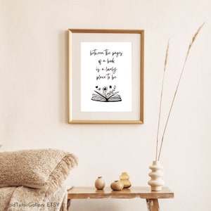 Between the Pages of a Book Wall Art, Book Lover Gift Print, Book Lover ...
