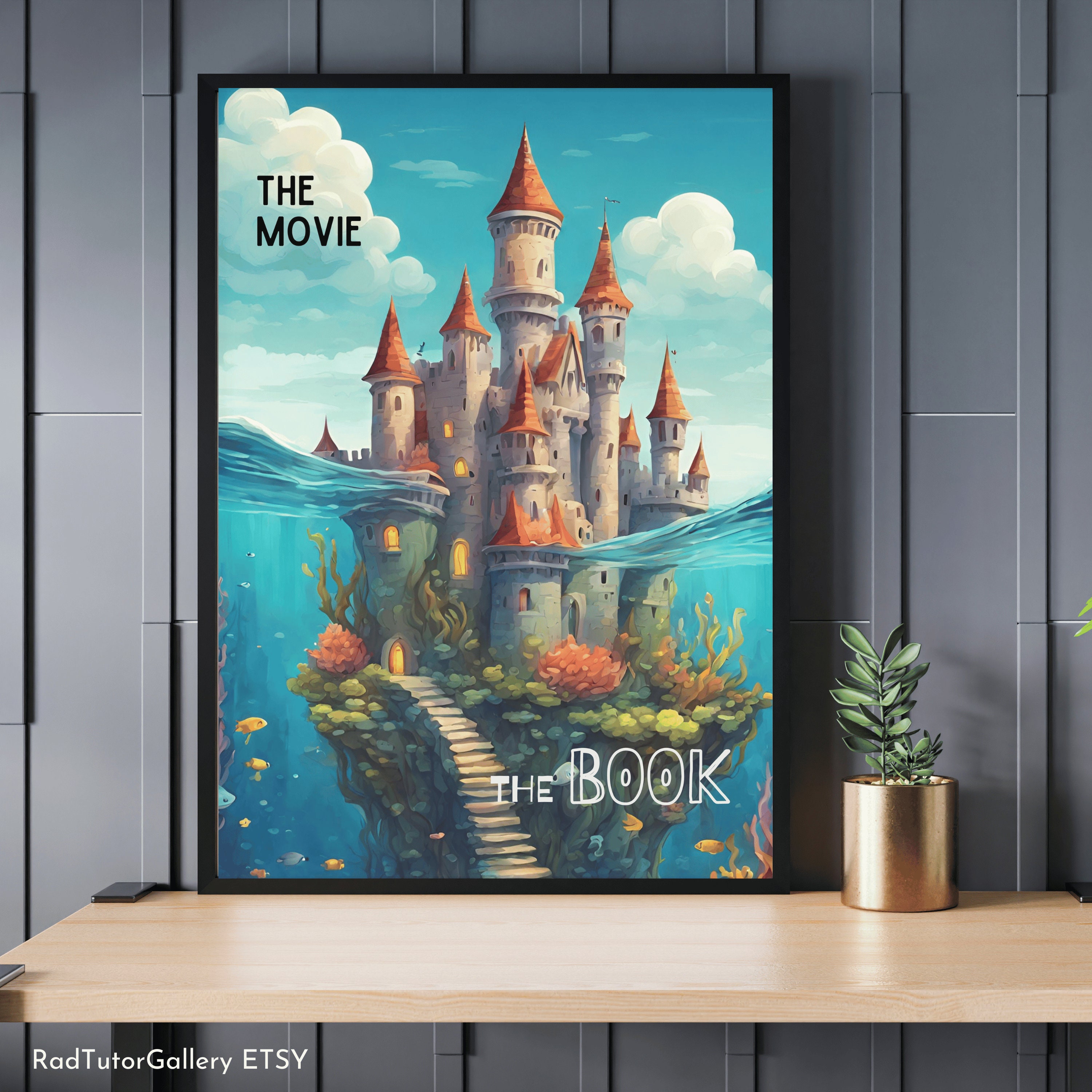 The Movie Vs the Book Wall Art, Literary Art Print. Book Poster ...