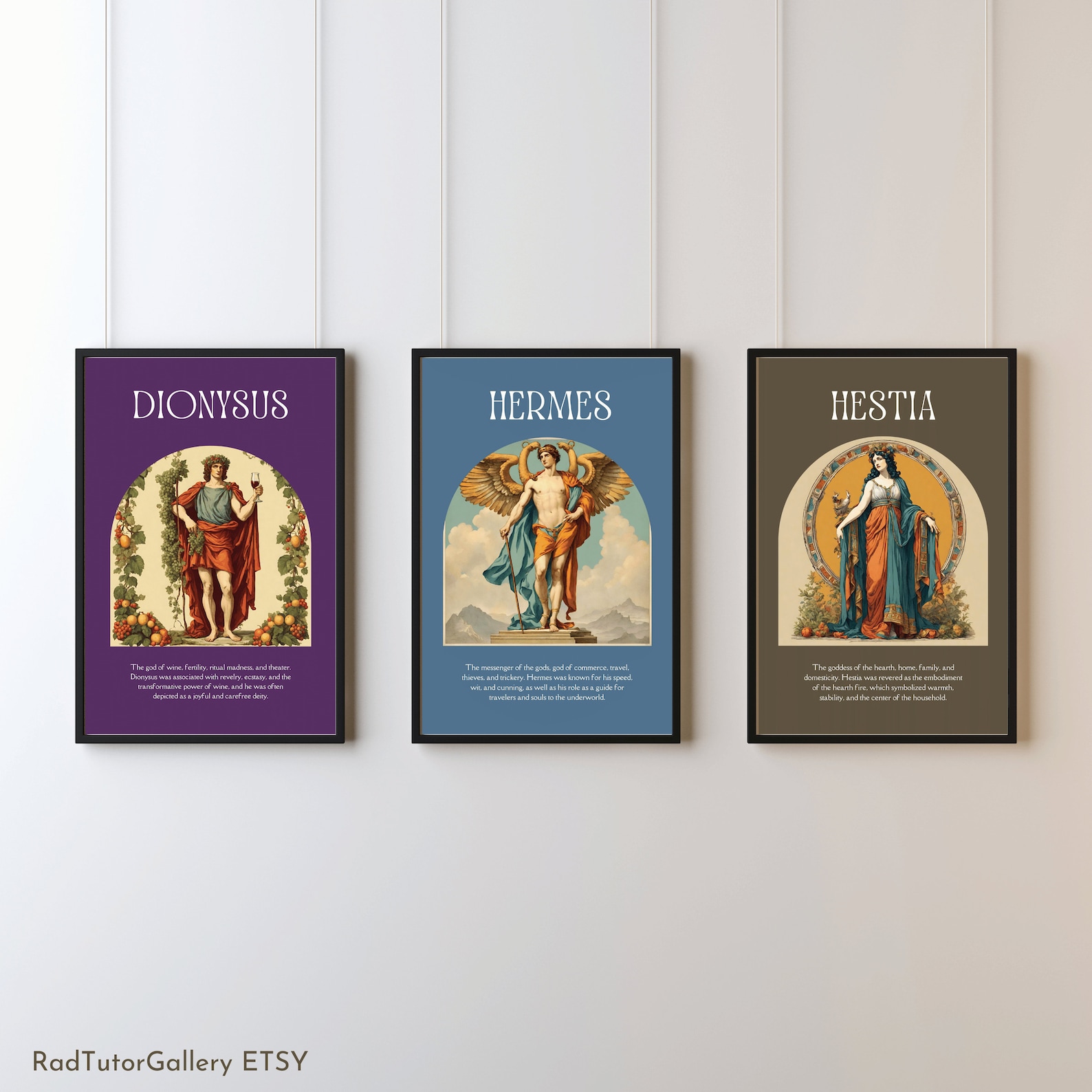 Greek Gods Educational Poster, Ancient Greek Gods and Goddesses, Greek ...