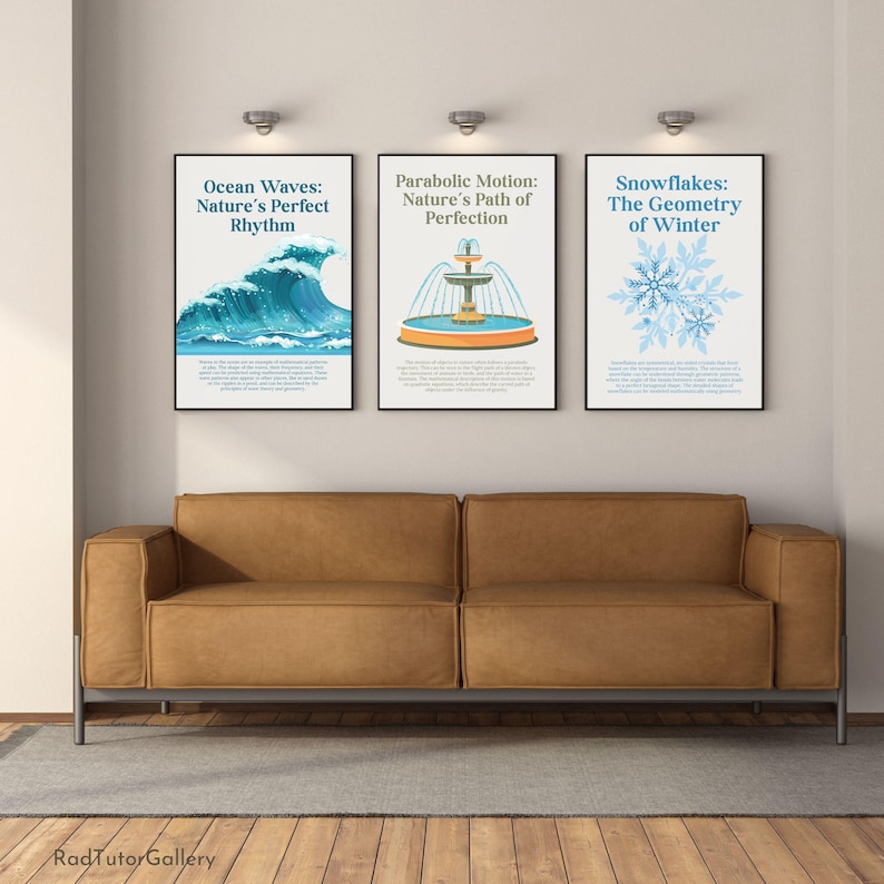 Math in Nature Posters, Math in Real Life Classroom Poster, Mathematics ...