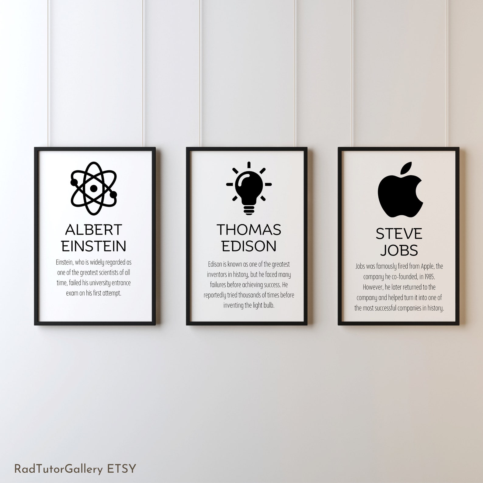 Famous Failures Posters Set of 10, Inspirational Posters, Classroom ...