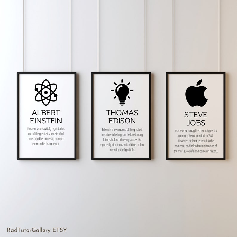 Famous Failures Posters Set of 10 Inspirational Posters - Etsy Famous Failures Posters Set of 10 Inspirational Posters - Etsy