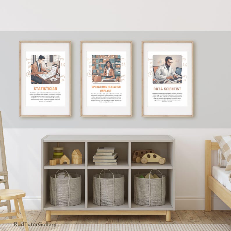 Math Careers Posters, Math Classroom Poster, Mathematics Class Posters ...