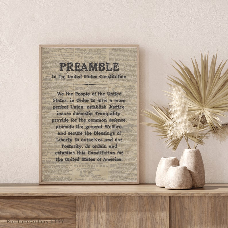 We the People Wall Art, American History Classroom Decor, Patriotic ...
