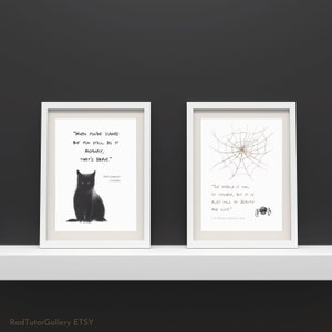 Children's Literature Inspirational Quote Print Set, English Classroom ...
