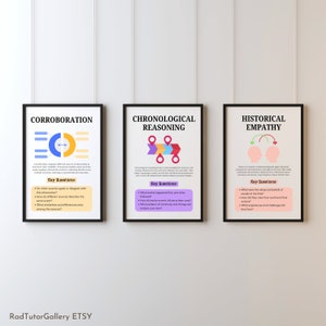 Historical Thinking Posters, Think Like a Historian Posters, History ...