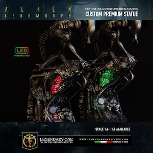 Alien Xenomorph Figure, Statua Alien Con LED, Diorama Alien, Box ...