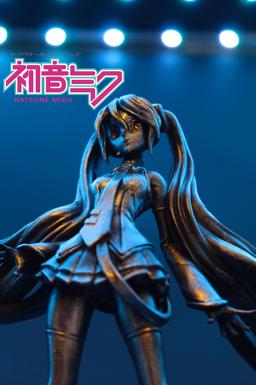 Hatsune Miku Figure, Vocaloid Exclusive Statue “silver Metal Edition ...