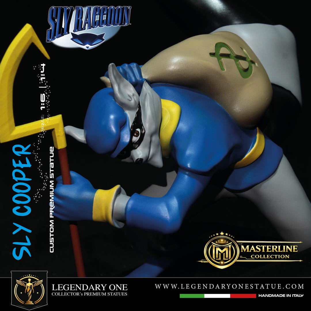 Sly Cooper Collectible Statue, Exclusive Sly Cooper Figure Real Game ...
