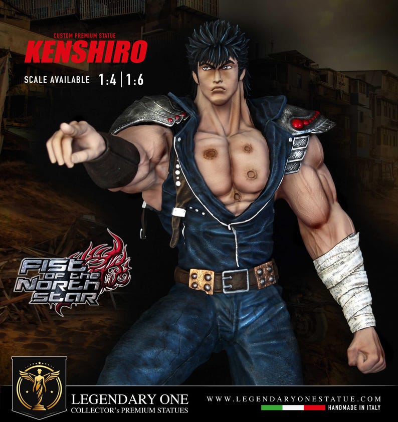 Kenshiro Statue, Ken the Warrior Figure, Fist of the North Star Figure ...