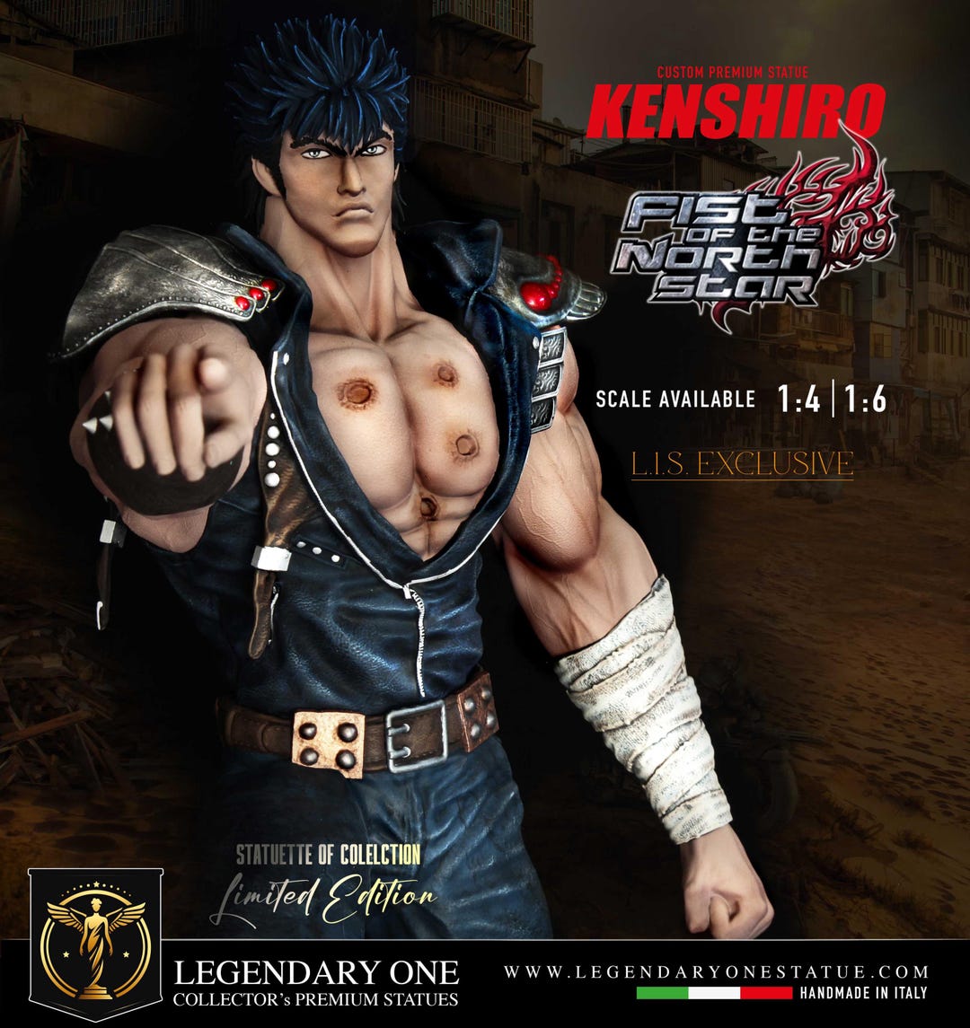 Kenshiro Statue, Ken the Warrior Figure, Fist of the North Star Figure ...