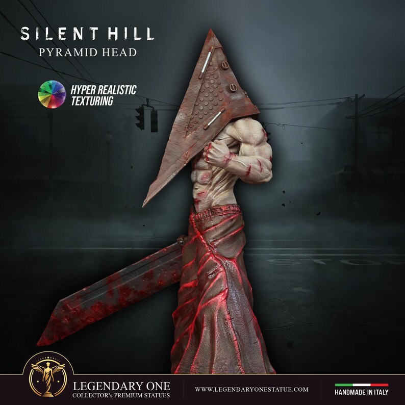 Pyramid Head Figure, Silent Hill Horror Statue, Pyramid Statue, Our ...