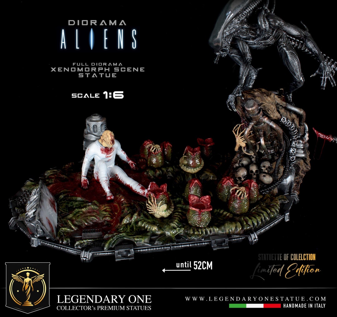 Alien Diorama, Xenomorph Figure LTD With LED Dynamic, Realistic Alien ...