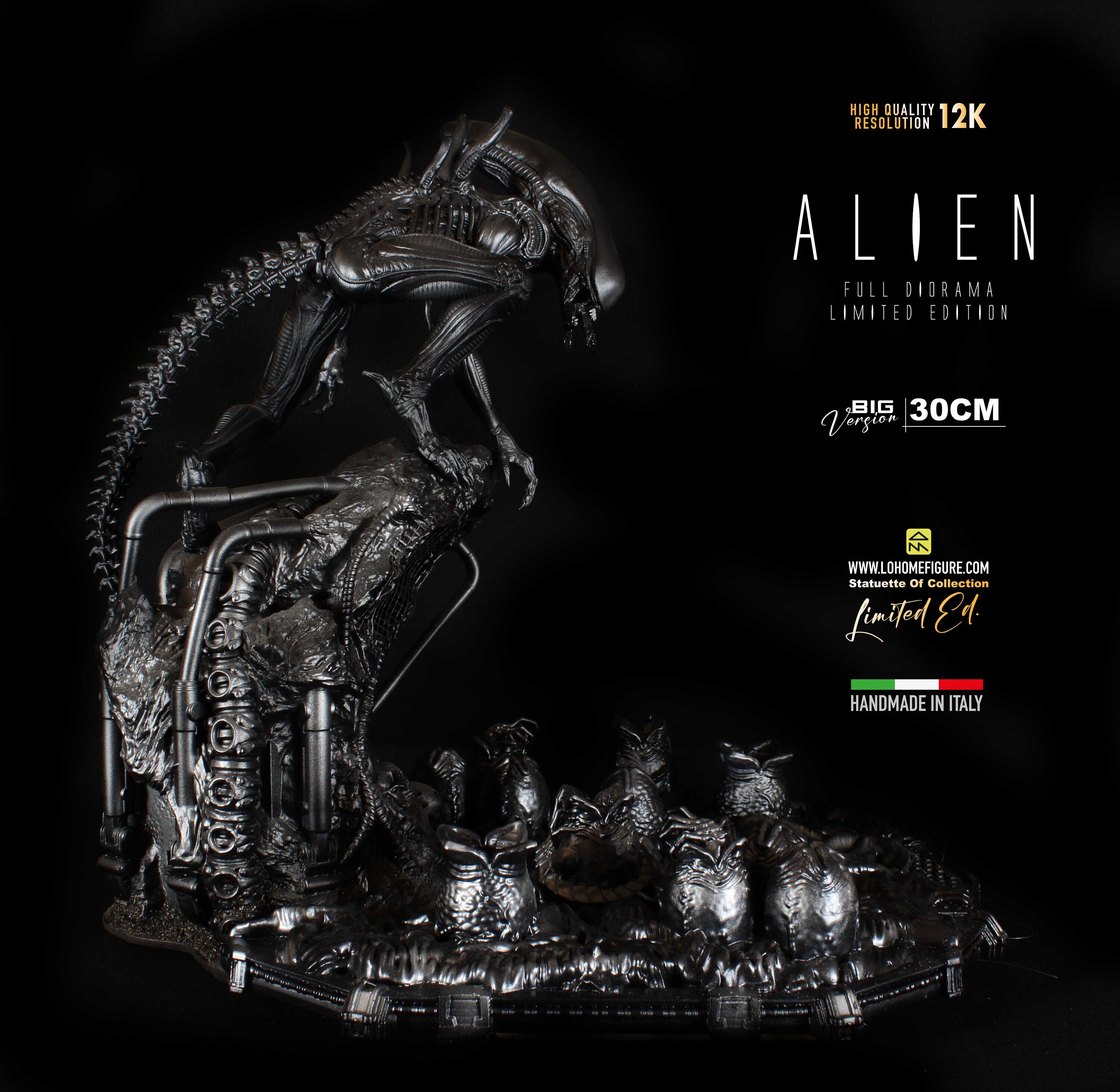 Alien Statue, Xenomorph Figure Limited Edition Con LED E Base, Alien ...