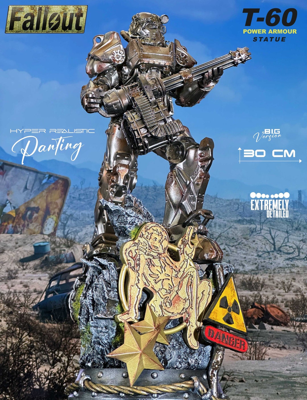Fallout Figure T-60 Armatura Atomica Fallout 4 Statua Da Collezione Di ...